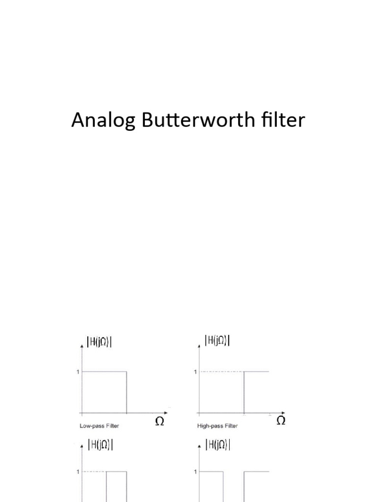 DSP PPT Butterworth | PDF | Low Pass Filter | Control Theory