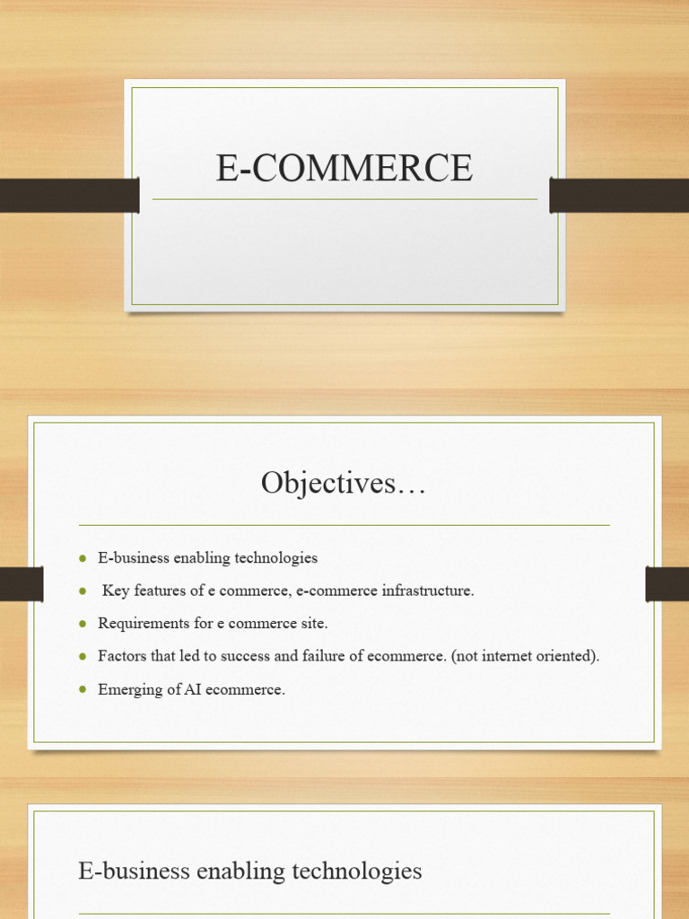 E Commerce | PDF | E Commerce | Electronic Business