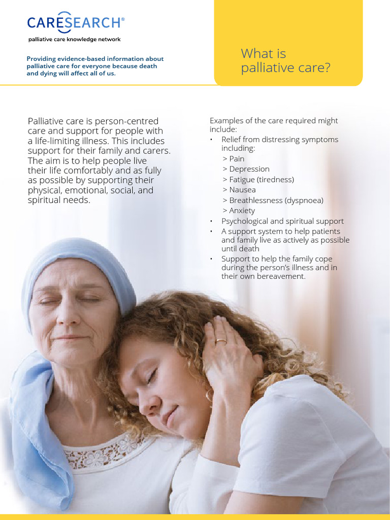 CareSearch FactSheet WhatisPC | PDF | Palliative Care | Terminal Illness