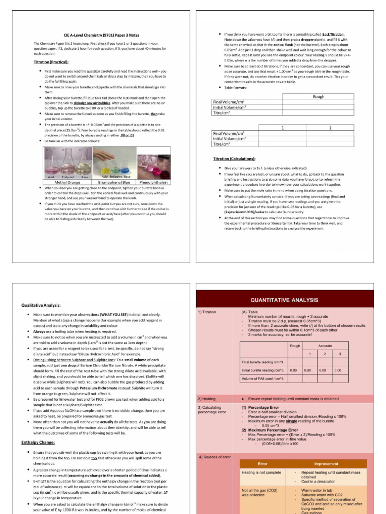 Chem P3 Full | PDF | Precipitation (Chemistry) | Hydroxide