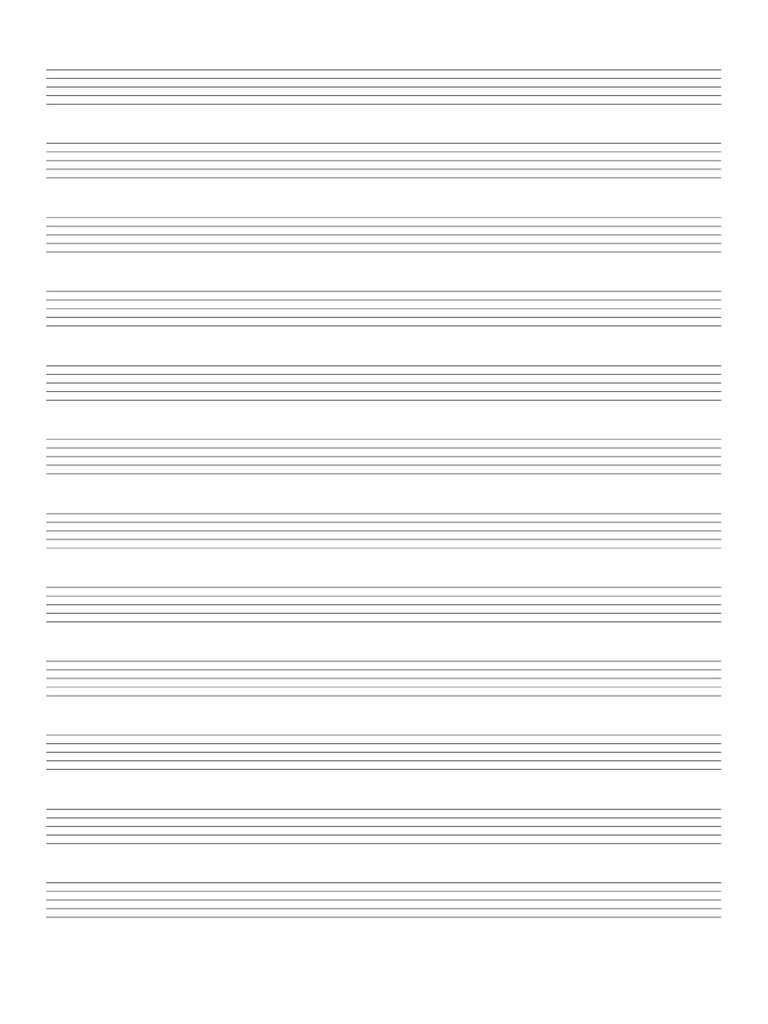 Blank Sheet Music (Manuscript) Paper | PDF | Art