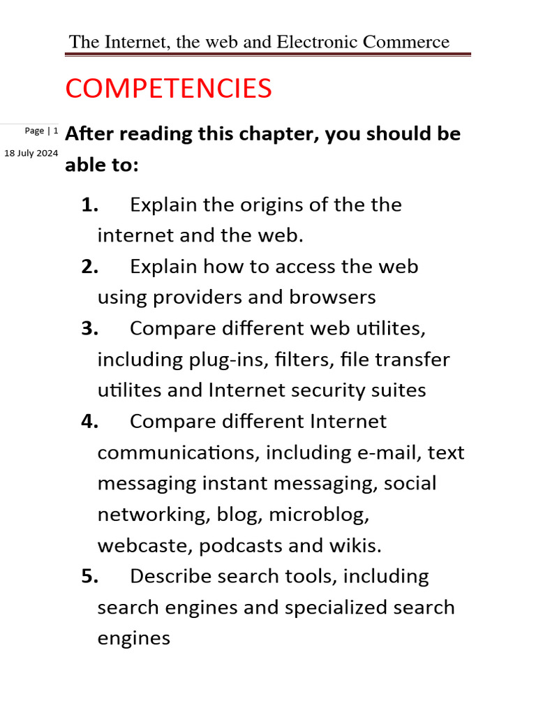 Chapter 2. The Internet, The Web and Electronic Commerce | PDF | Internet | World Wide Web