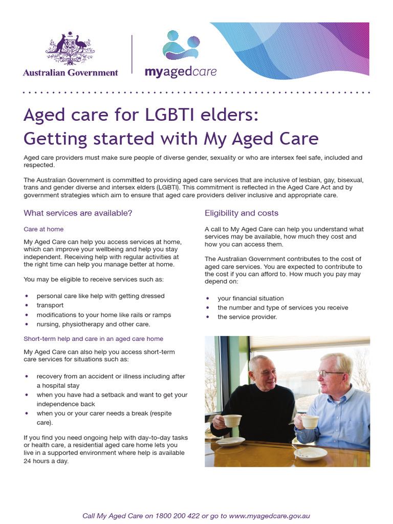 Aged Care For Lgbti Elders Getting Started With My Aged Care | PDF | Elderly Care | Health Care