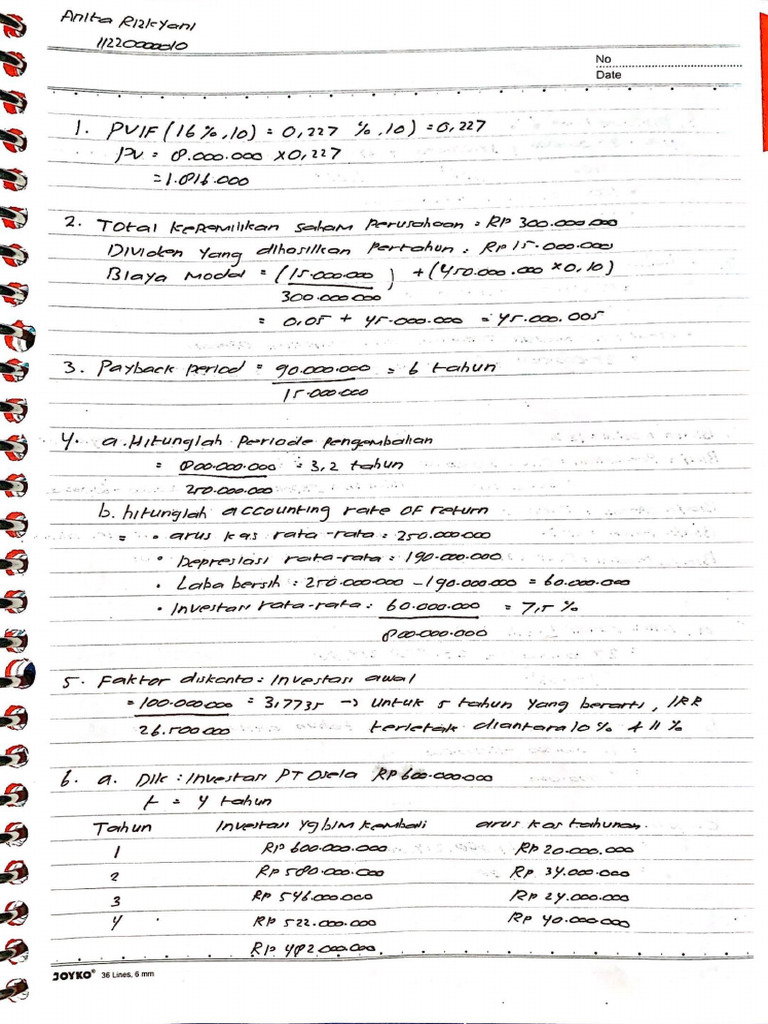 Anita Rizkyani - 1120000010 (AKMEN) | PDF