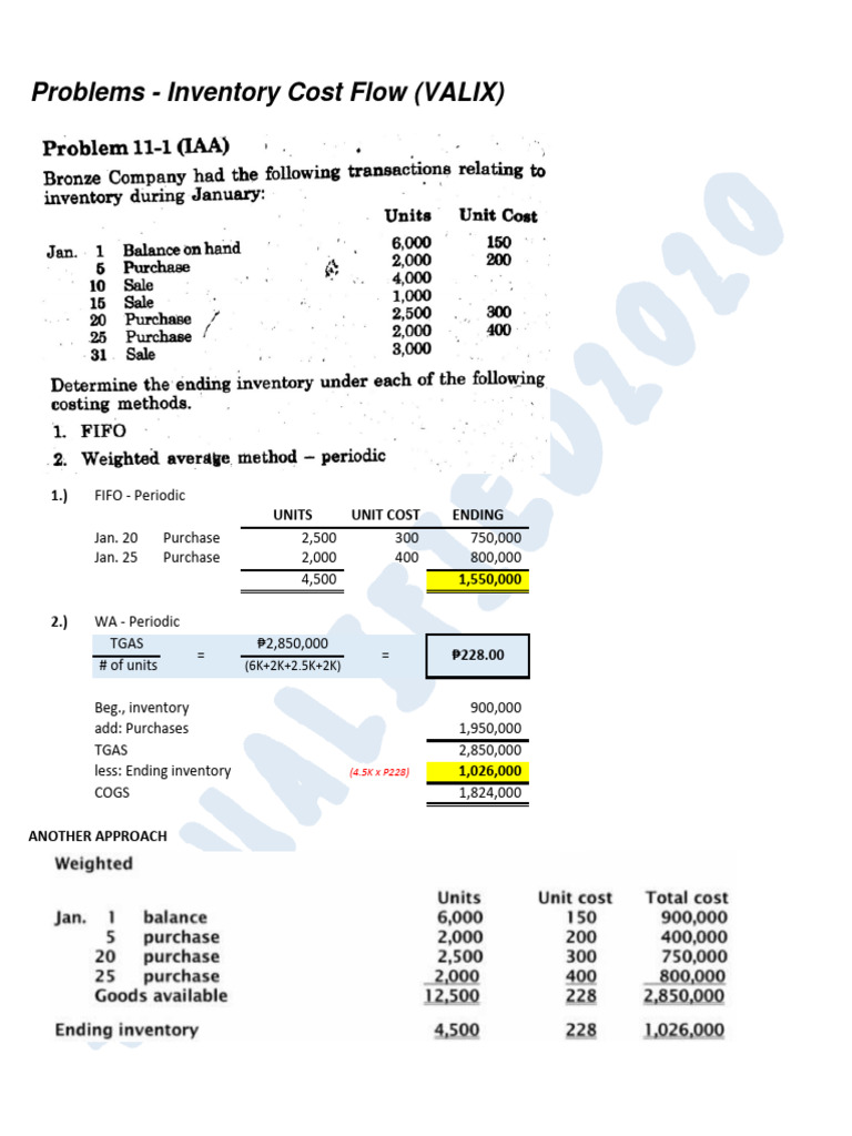 Inventory Cost Flow Analysis | PDF | Cost Of Goods Sold | Inventory