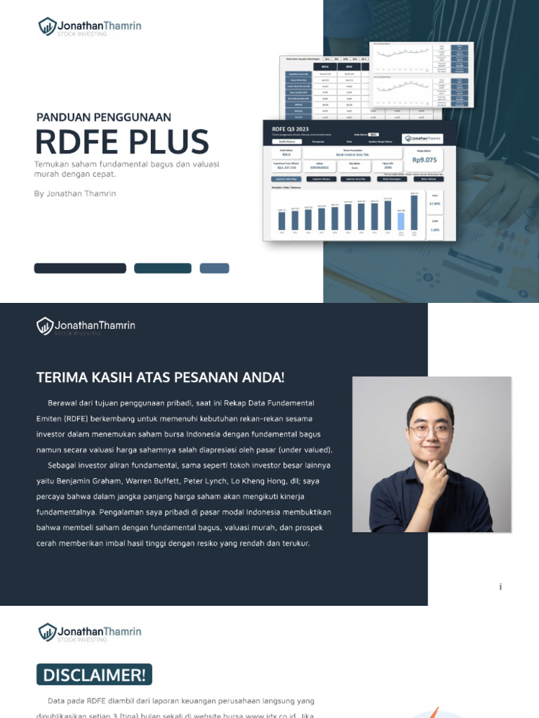 Panduan Penggunaan RDFE Plus | PDF
