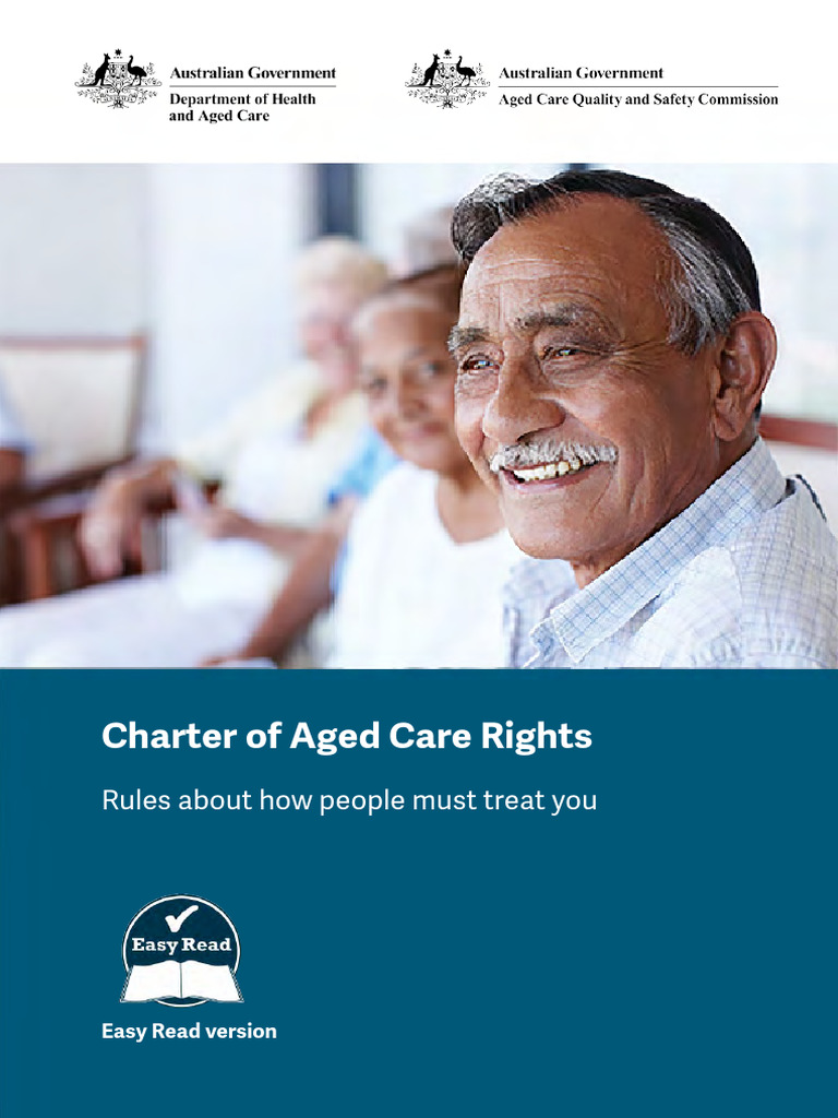 Charter of Aged Care Rights Booklet Easy Read English | PDF | Deafness ...