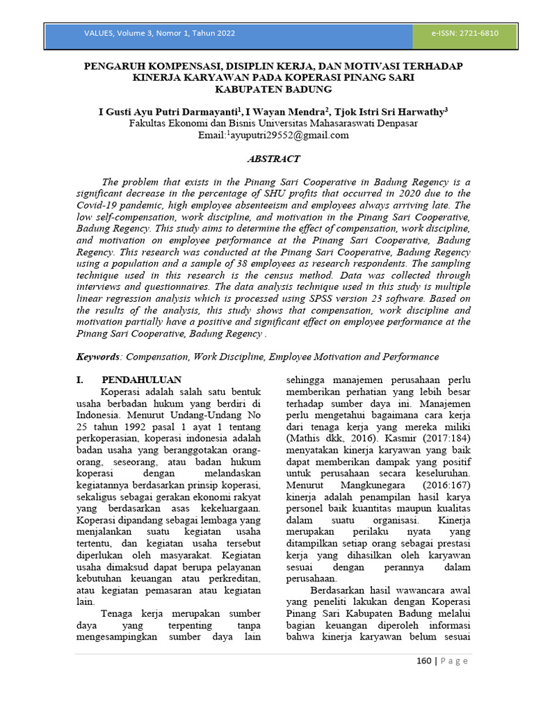 14.+i+wayan+mendra Tjok+istri+sri+harwathy I+gusti+ayu+putri+darmayanti SDM | PDF | Karier ...