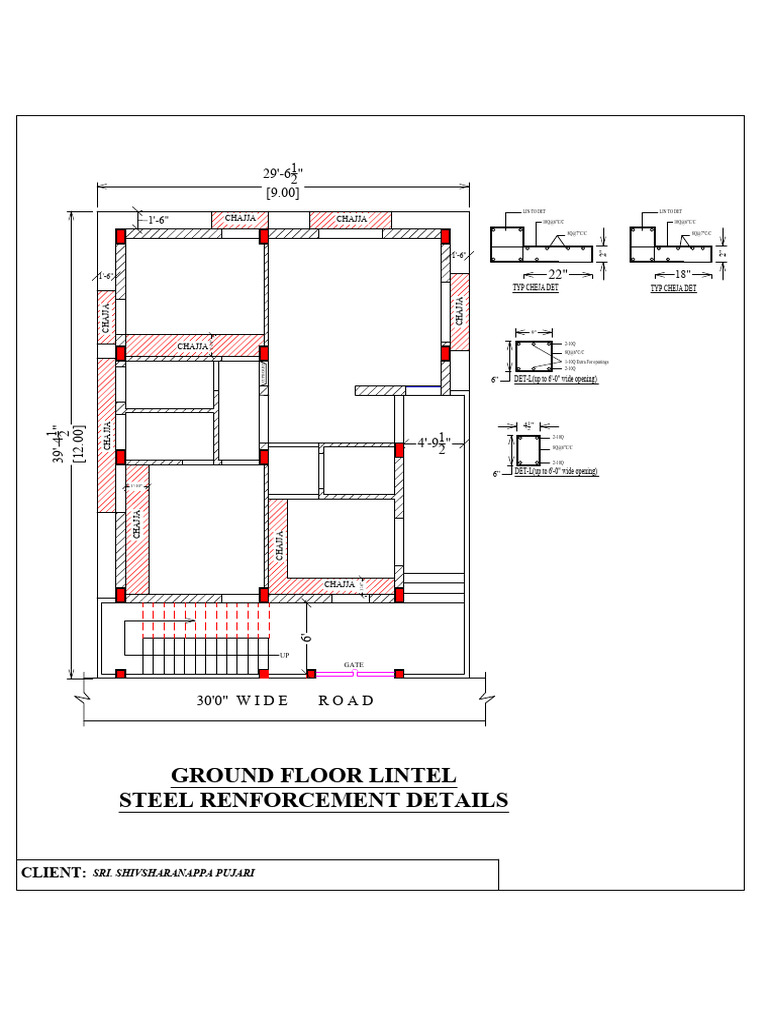 Ground Floor Lintel Steel Details | PDF