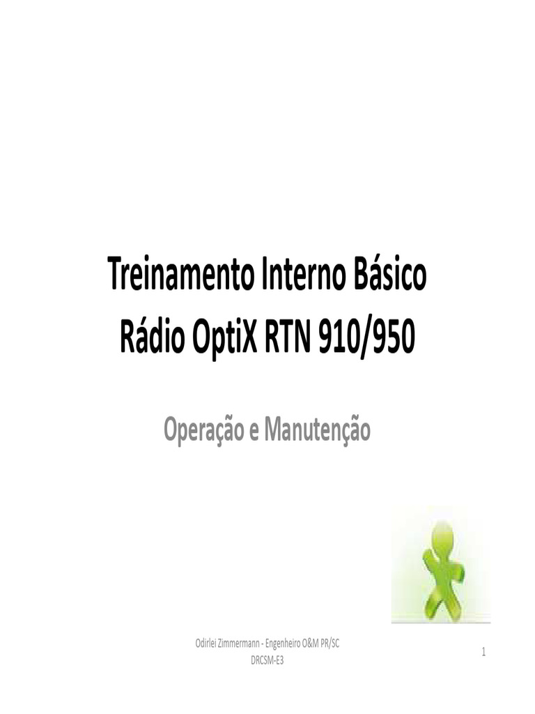 Treinamento Básico Rádio OptiX RTN 910/950 | PDF | Rede de computadores ...