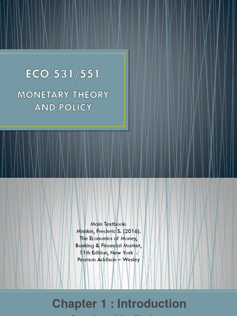 Chap 1 Intro (1) | PDF | Money | Interest Rates Chap 1 Intro (1) | PDF | Money | Interest Rates