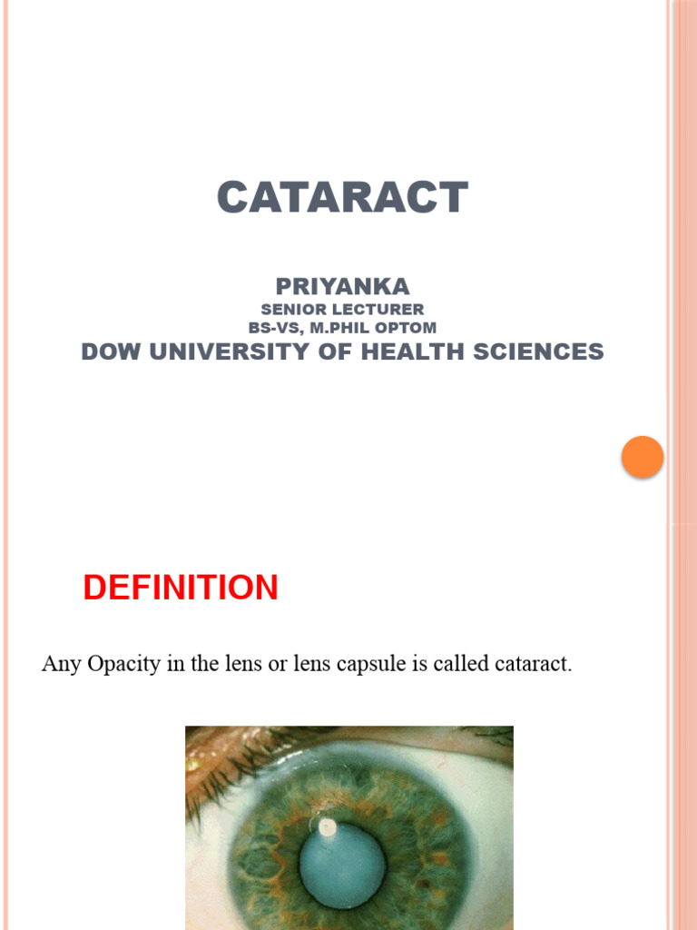CATARACT | PDF | Cataract | Glaucoma