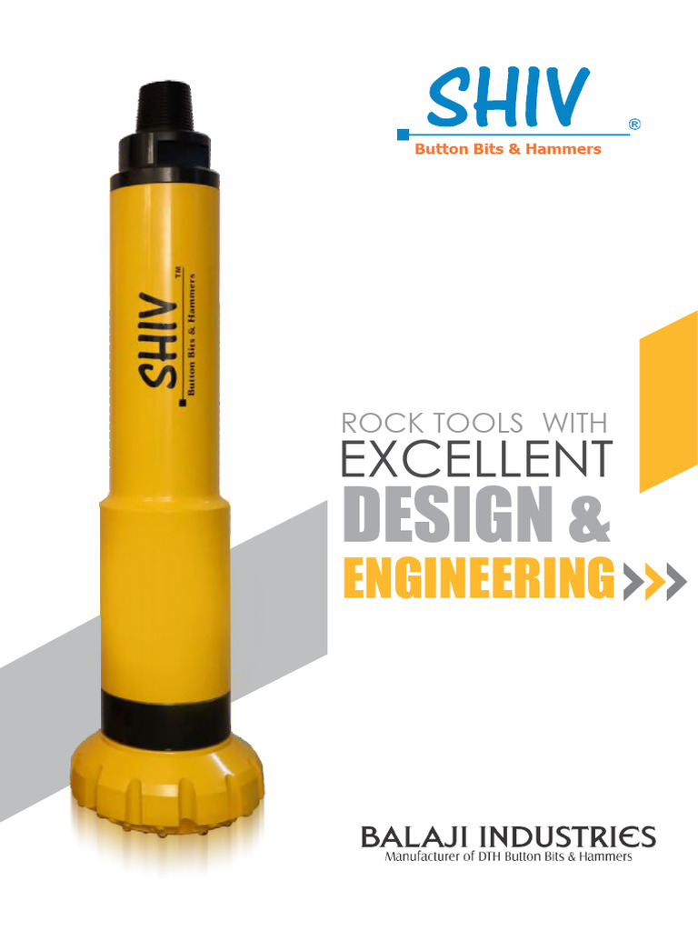 Shiv Hammer Bit Brochure Updated | PDF | Drilling | Grinding (Abrasive Cutting)