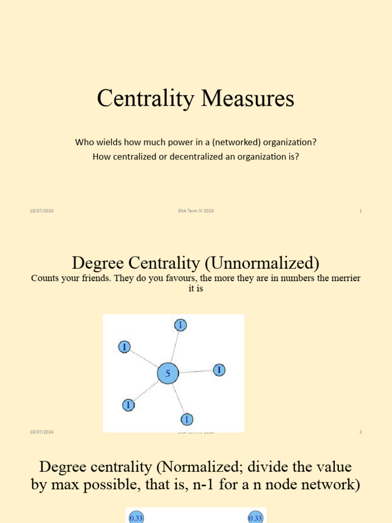 Centrality Measures | PDF | Theoretical Computer Science | Mathematical Relations