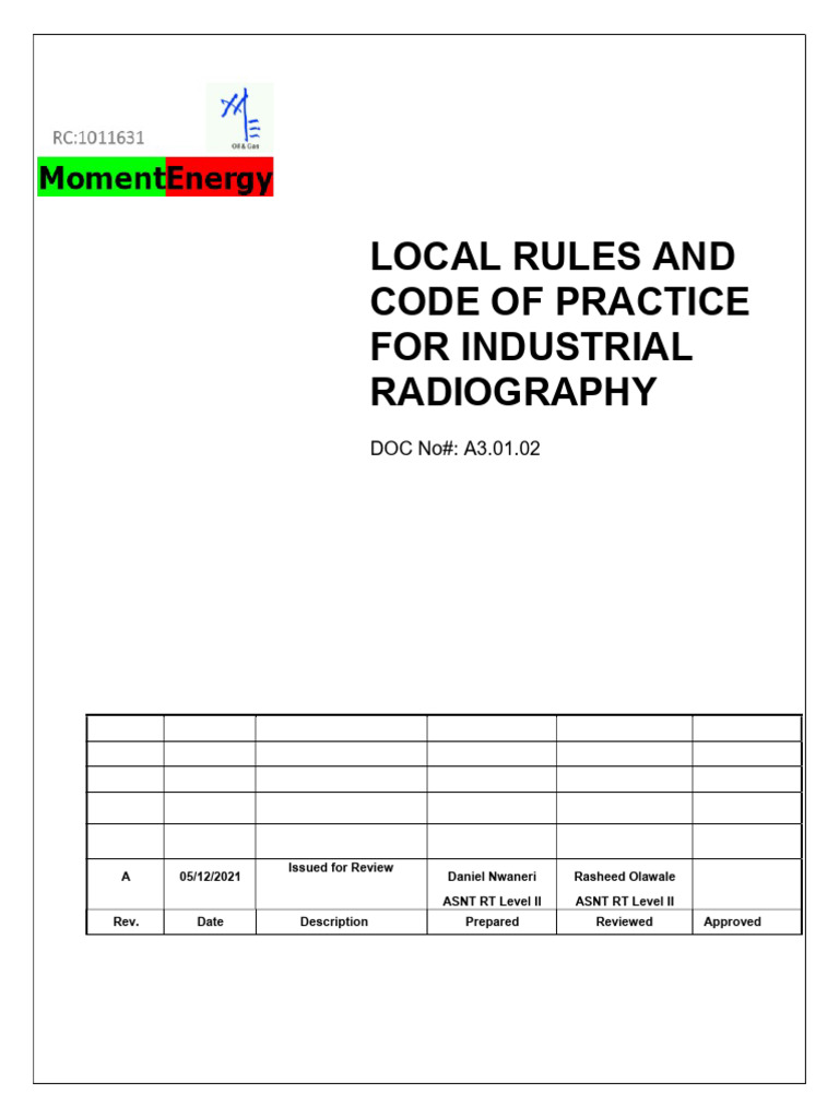 Safety and Code of Practice A30102 | PDF | Radiation Protection ...
