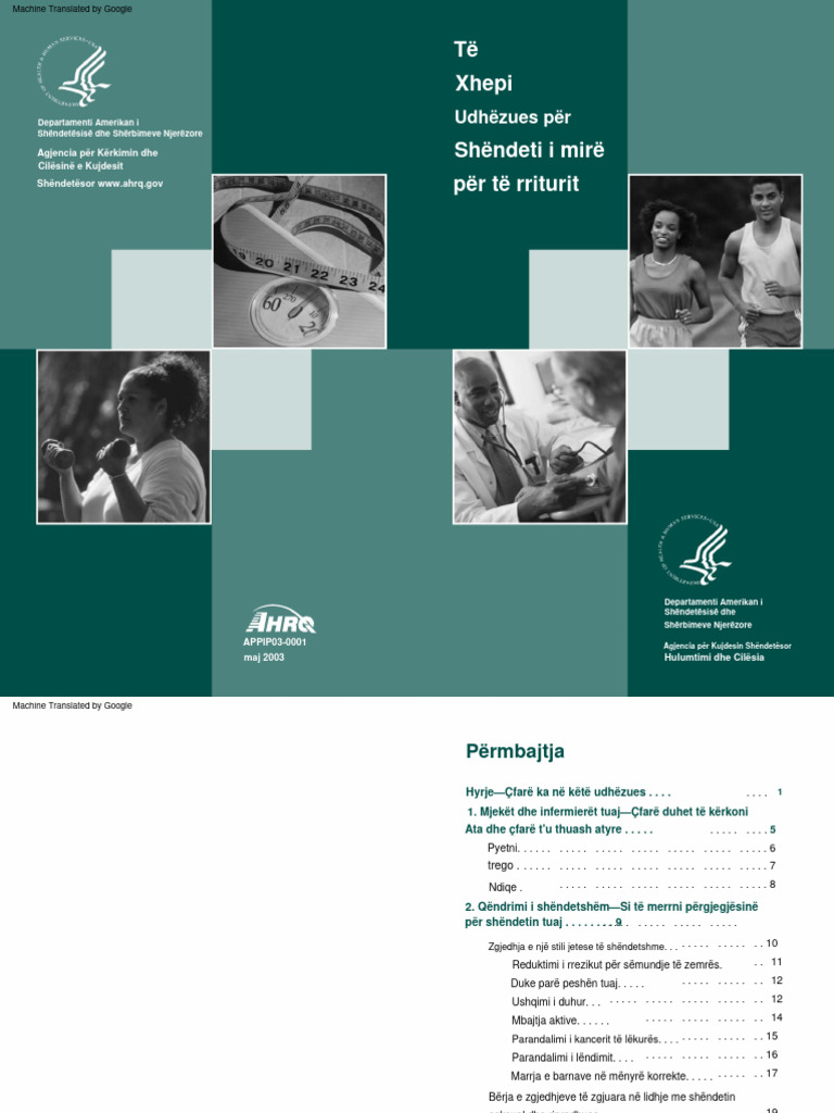 Guide To Good Health For Adults | PDF