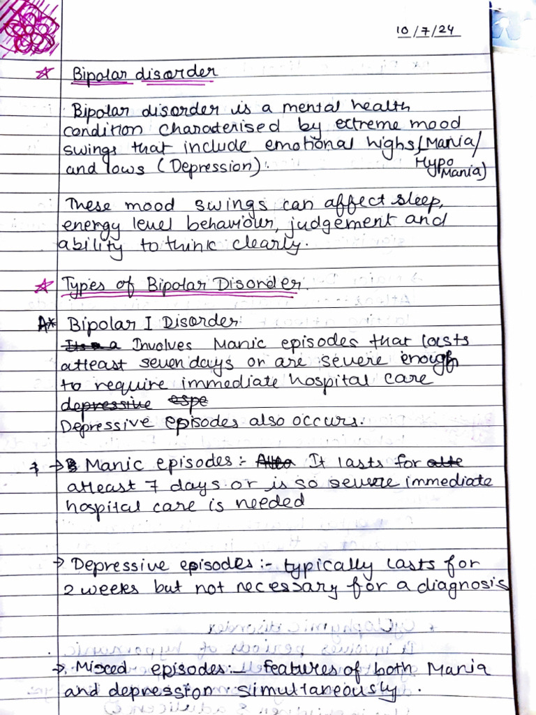 Bipolar Notes | PDF