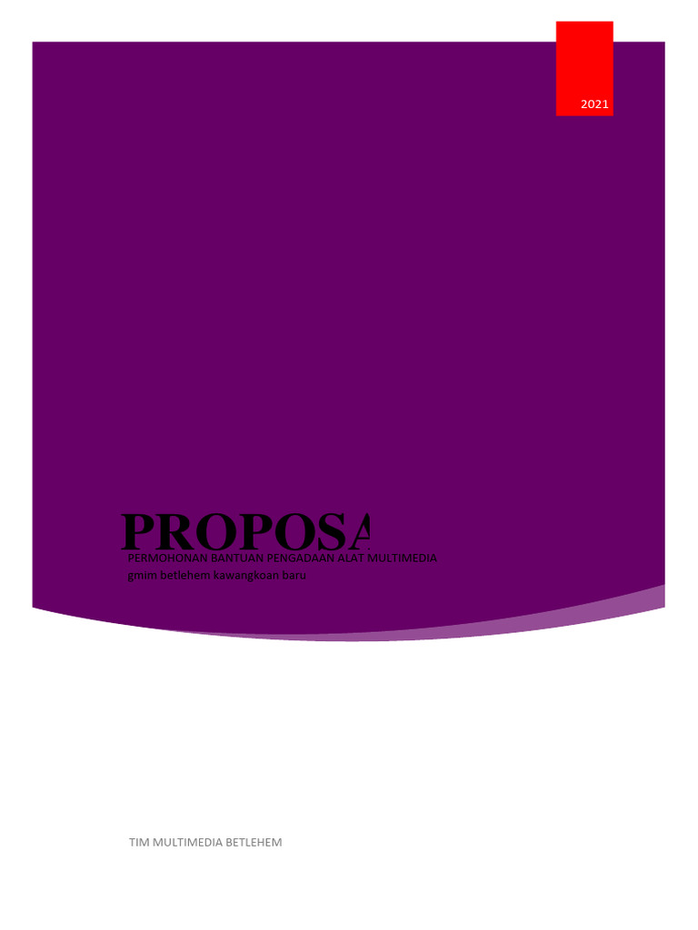 PROPOSAL MULTIMEDIA BETLEHEM - Edited | PDF