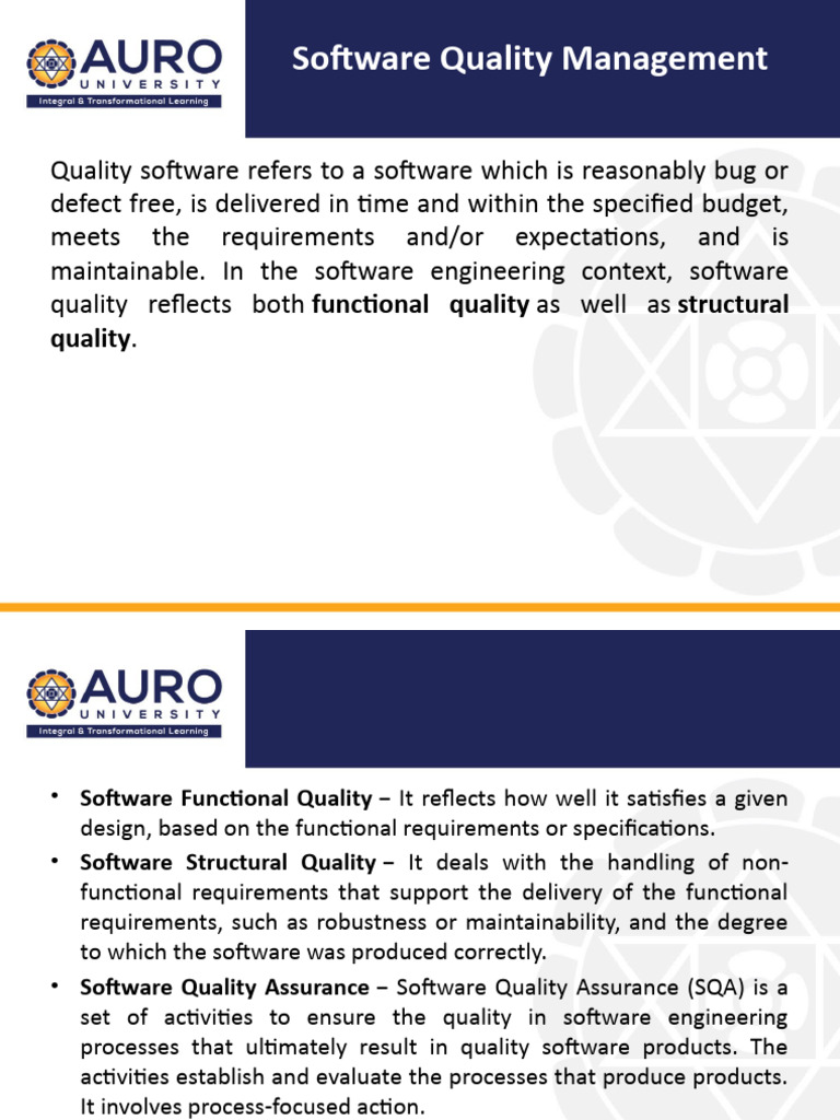 SW Quality | PDF | Software Quality | Quality Assurance