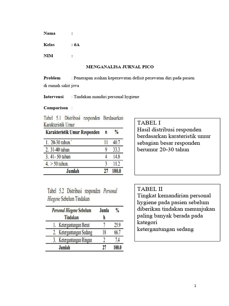 Contoh Jurnal Pico | PDF | Pengembangan Diri