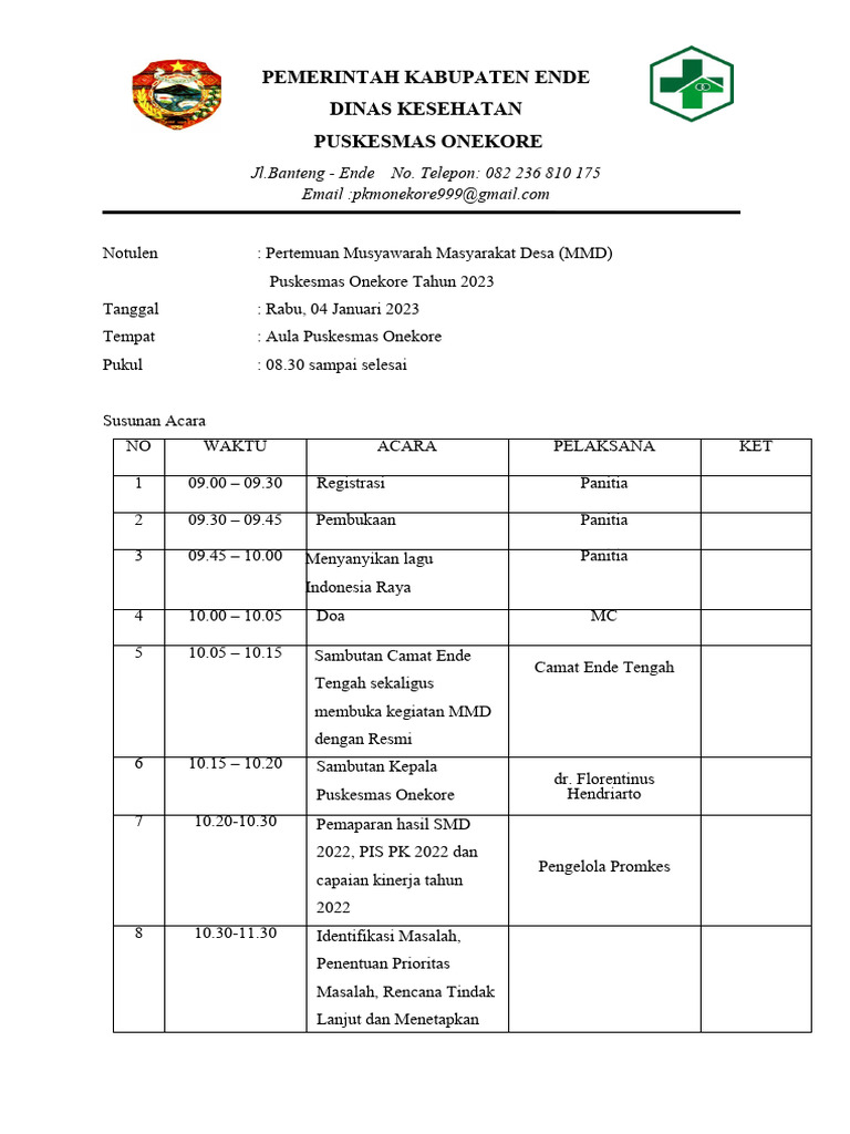 Notulen MMD 2023 | PDF