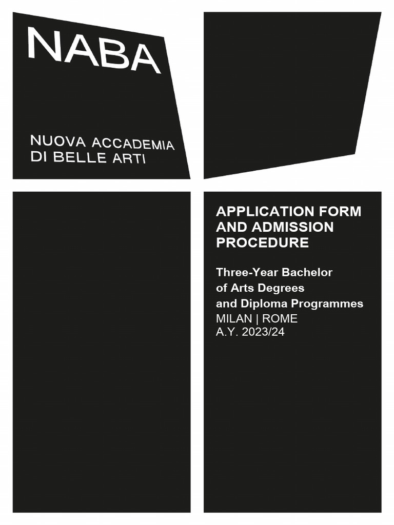 NABA UG Application Form - Sept 2023 - Feb 2024 | PDF | Fee ...