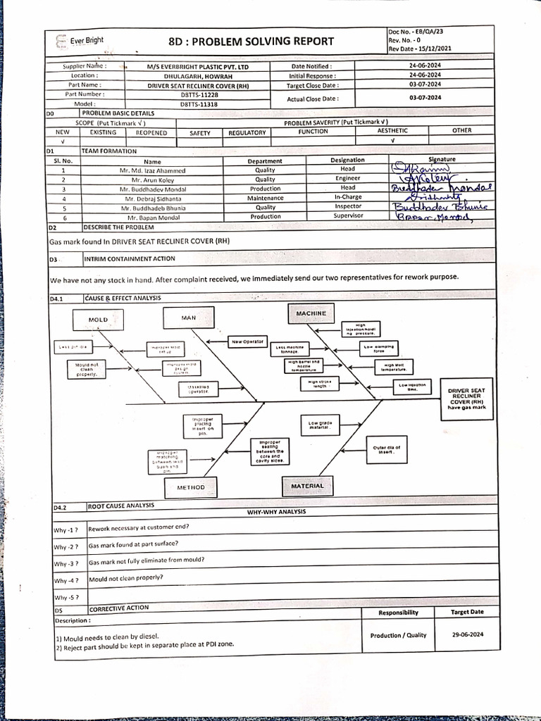 8D analysis report | PDF