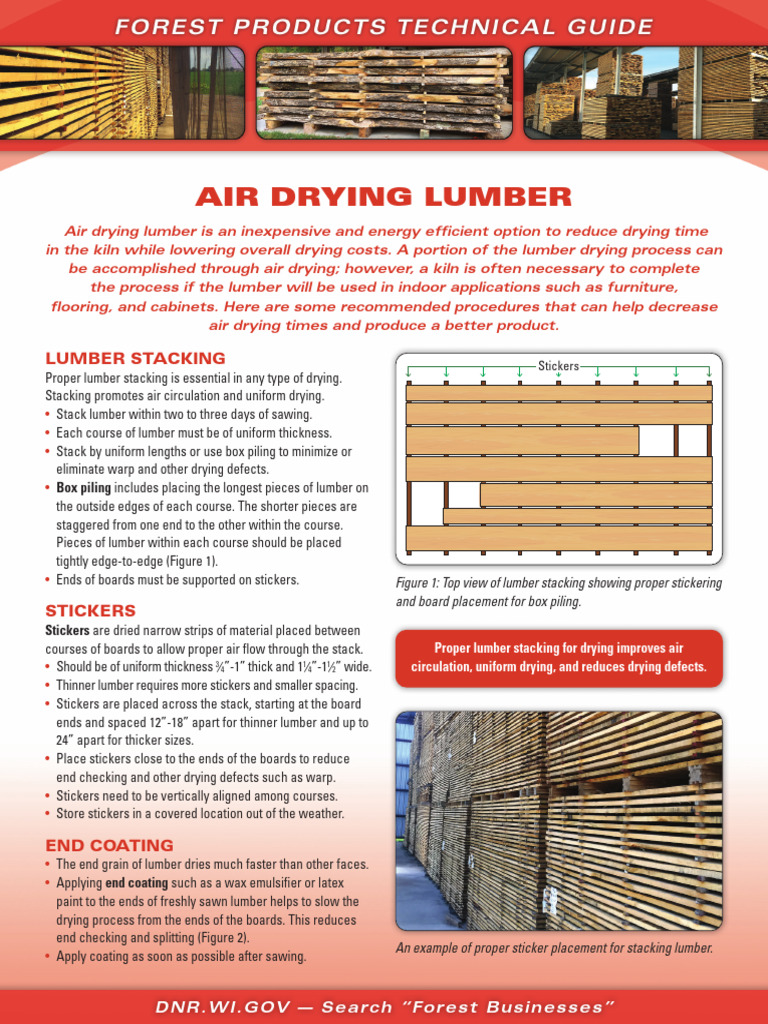 Air Drying Lumber | PDF | Lumber | Wound