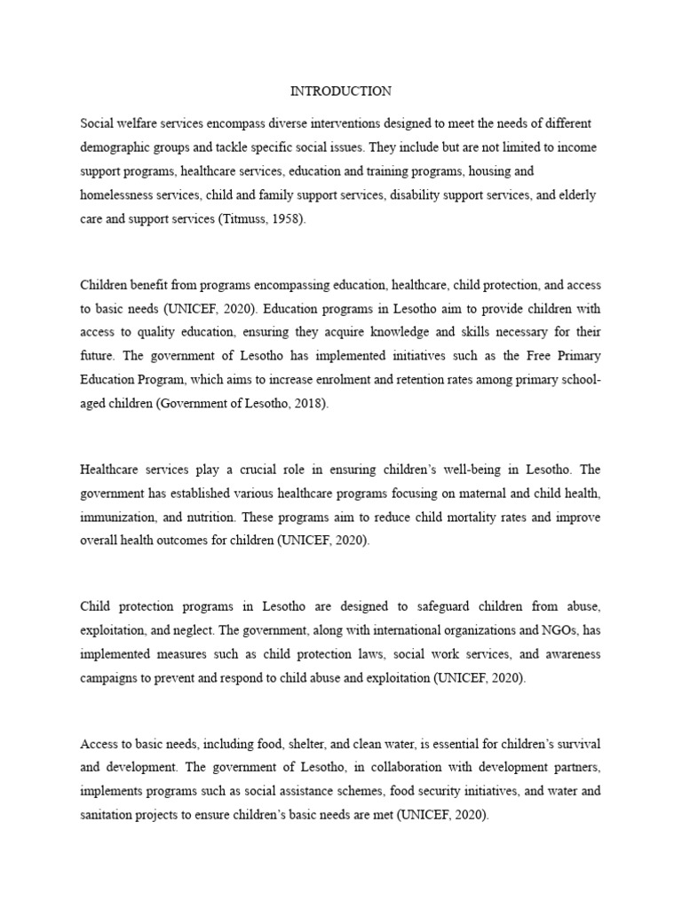 SW - Individual Assignment | PDF | Welfare | Health Care