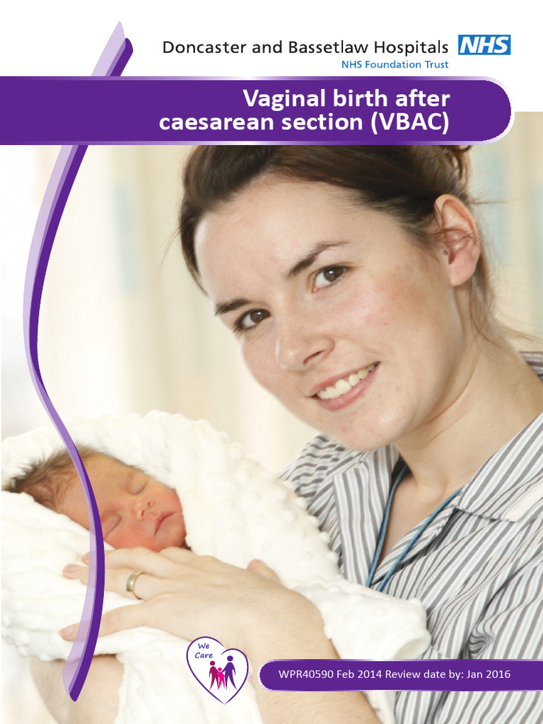 WPR40590 Veginal Birth After C Section | PDF | Childbirth | Caesarean ...