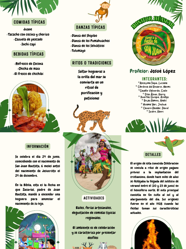 Folleto Tríptico Productos Ecológicos Ilustrado Verde (Trípticos) | PDF