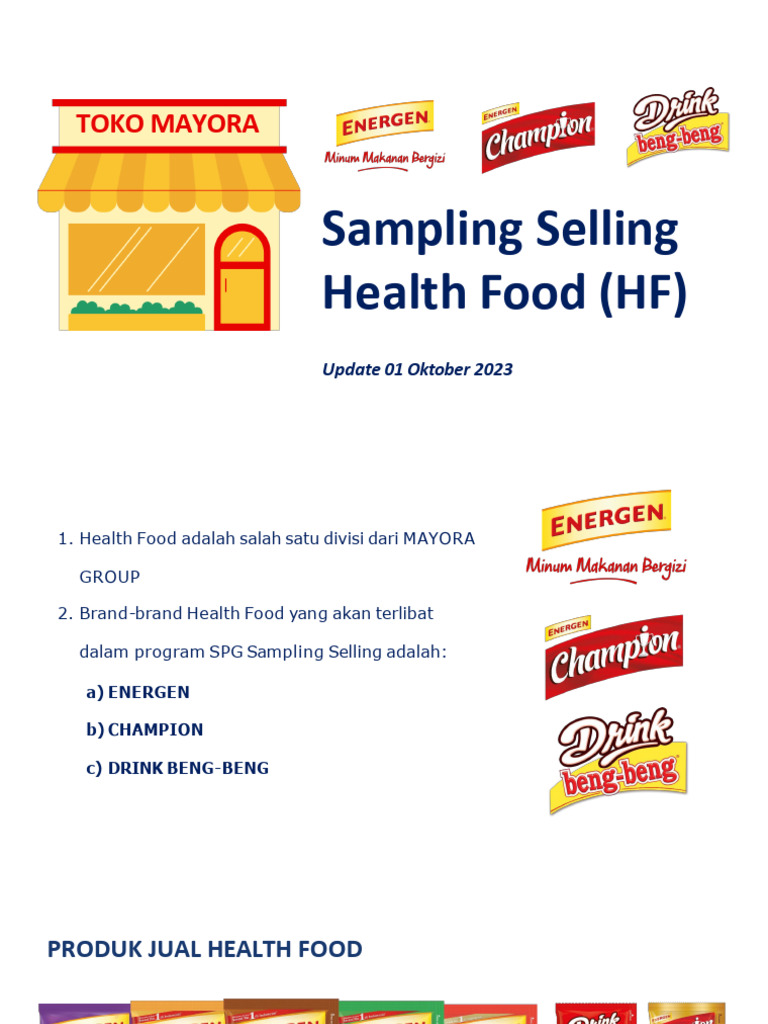 Brief SPG Sampling Selling MT HF 09112023 | PDF