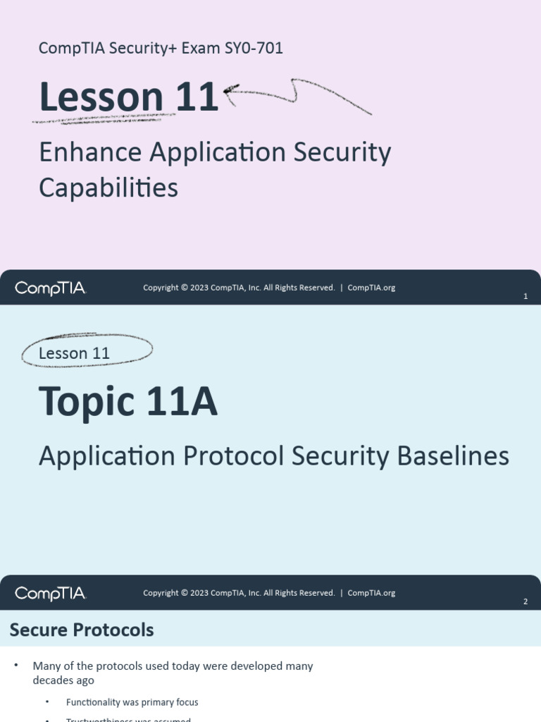 Sy0-701 - Lesson 11 | PDF | Transport Layer Security | File Transfer ...