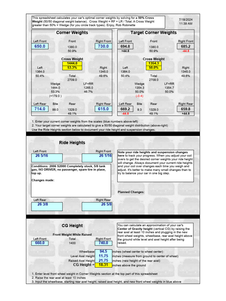Corner Balance | Download Free PDF | Weight | Percentage