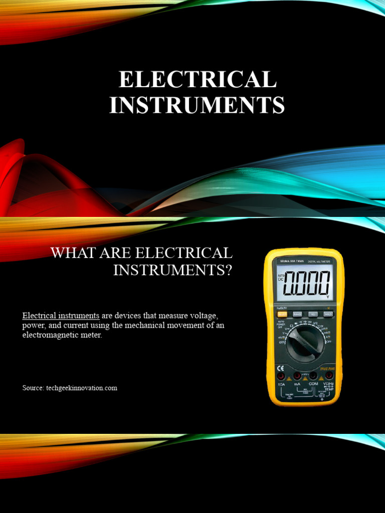 Electrical Instruments | PDF | Voltage | Electromagnetism