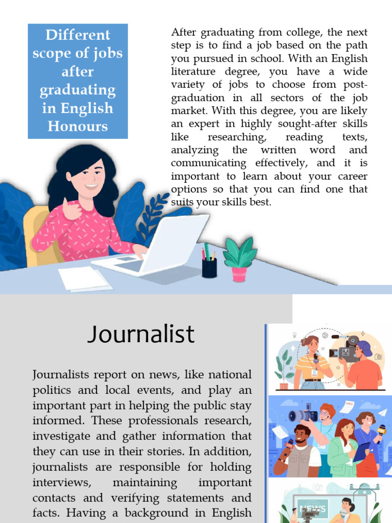 Different Scope of Jobs After Graduating in English Honours | PDF ...