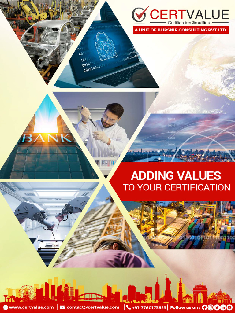 Certvalue Corporate Brochure | PDF | Audit | Internal Audit