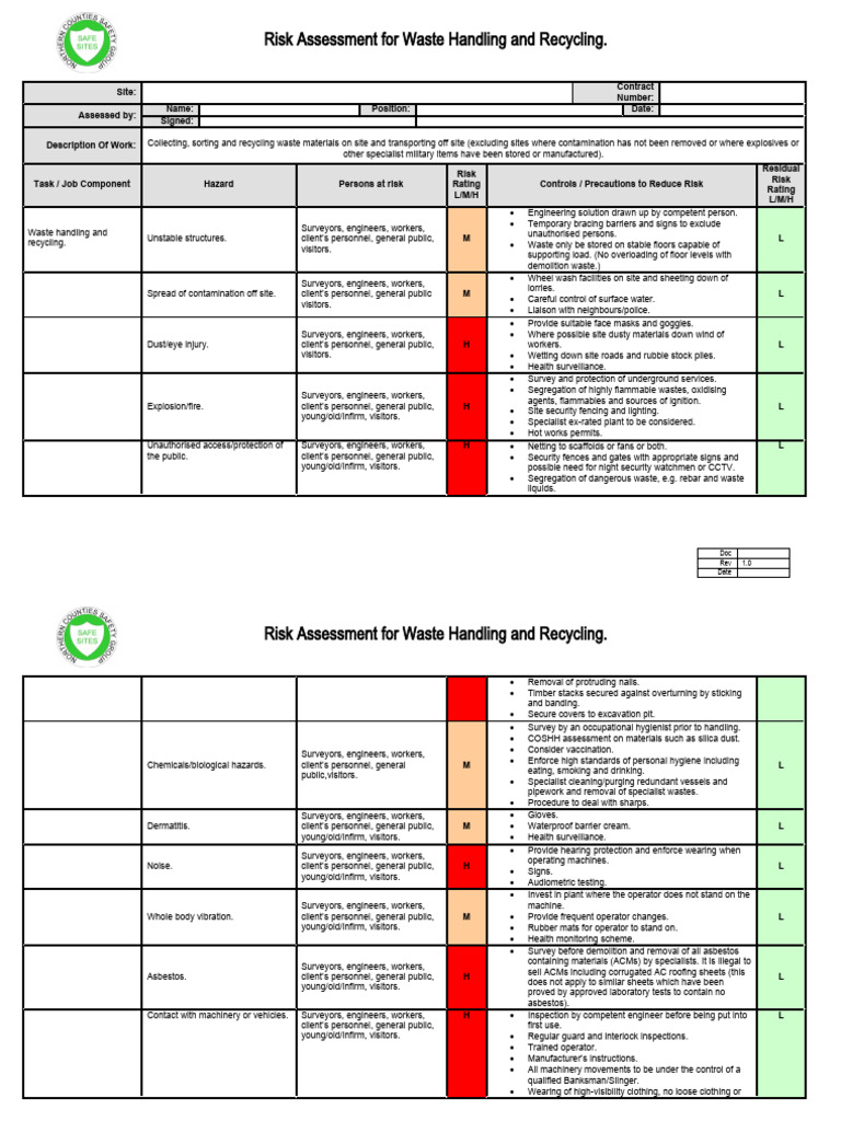 Waste Handling and Recycling | PDF | Waste | Recycling