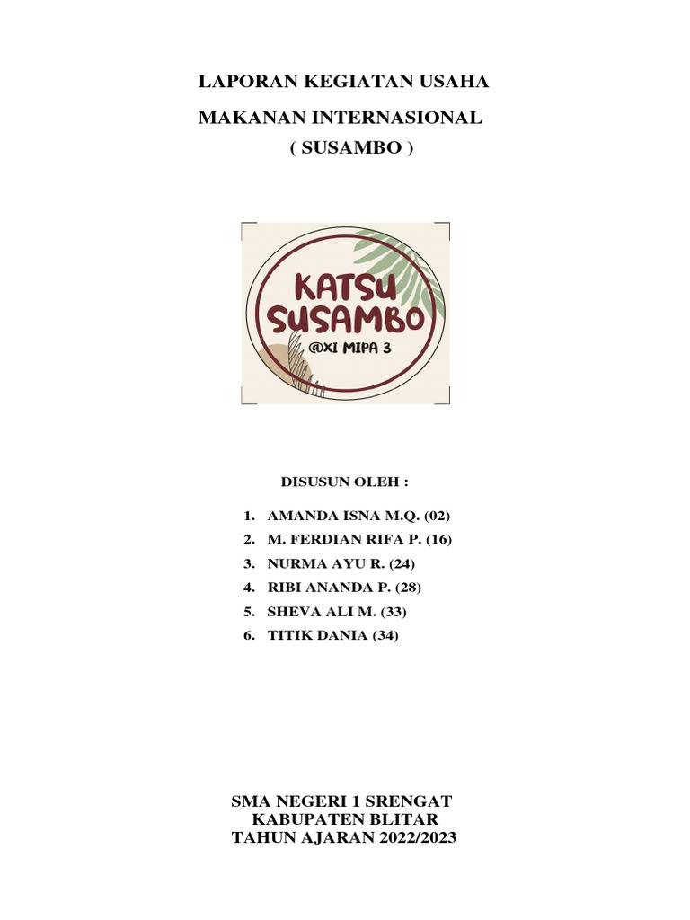 Pkwu Kel. 3 - Susambo | PDF