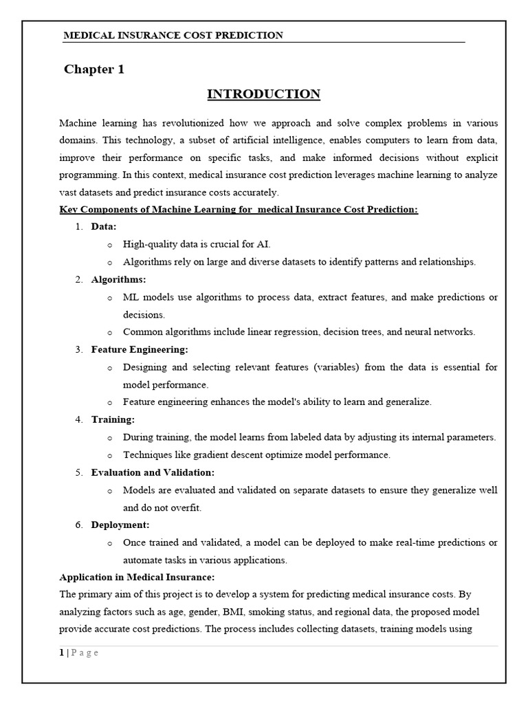 Aiml (Medical Insurance Cost Detection) - 2 | PDF | Machine Learning ...
