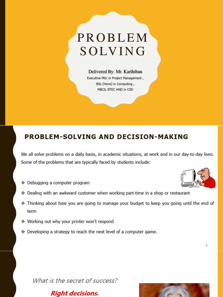 Problemsolving 190227045913 | PDF | Brainstorming | Thought