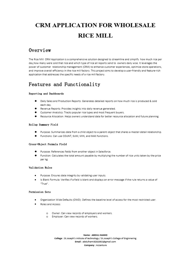 Rice Mill CRM Project Final Copy | PDF | Customer Relationship Management | Icon (Computing)