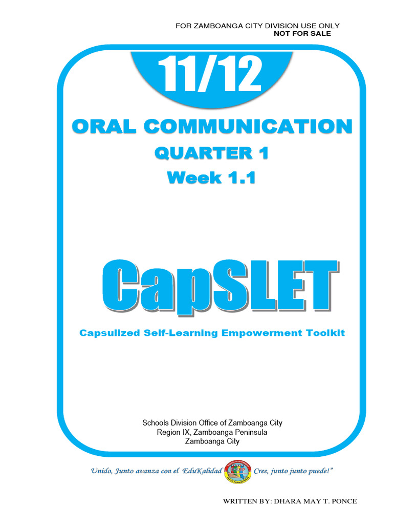 Oral W1.1 | PDF | Communication | Nonverbal Communication