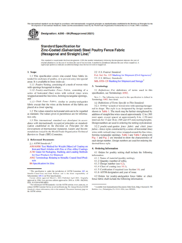 Astm-A390 - 21 | PDF