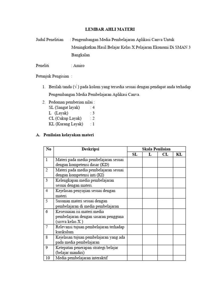 Anket | PDF | Karier & Perkembangan