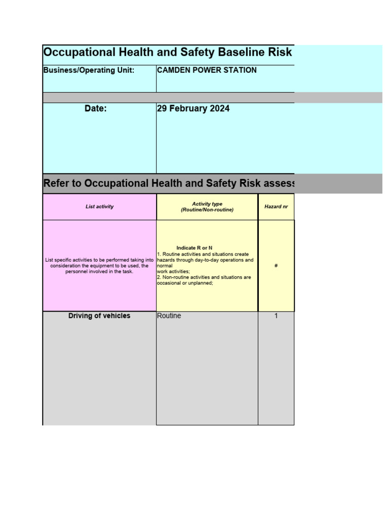 Office Cleaning Risk Assesment. | PDF | Occupational Safety And Health | Risk