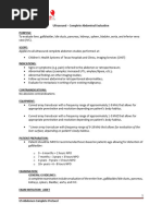 Complete Abdominal Ultrasound Protocol | PDF | Liver | Gallbladder