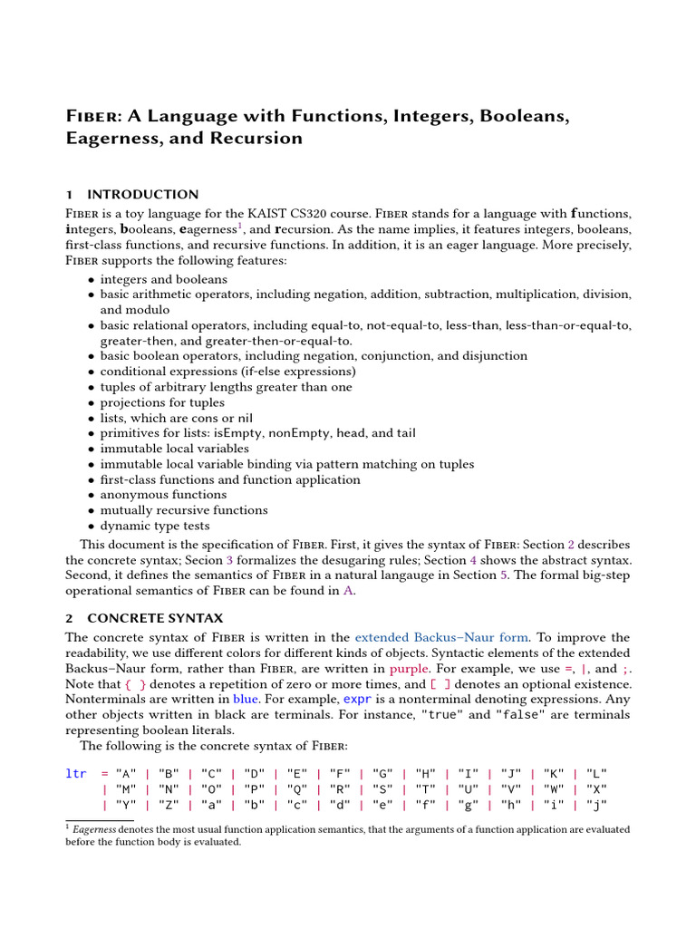 Fiber Spec | PDF | Function (Mathematics) | Boolean Data Type