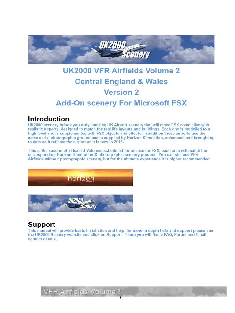 Uk2000 VFR Airfields 2 Manual | PDF | Aviation