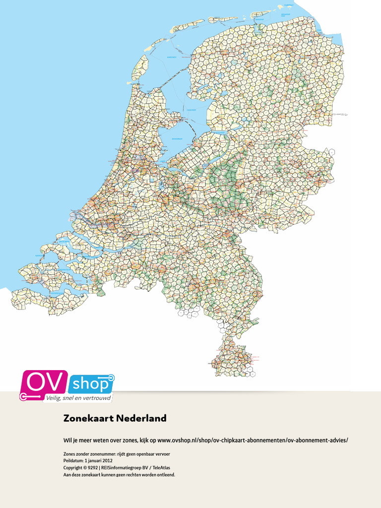 Zonekaart 9292 | PDF